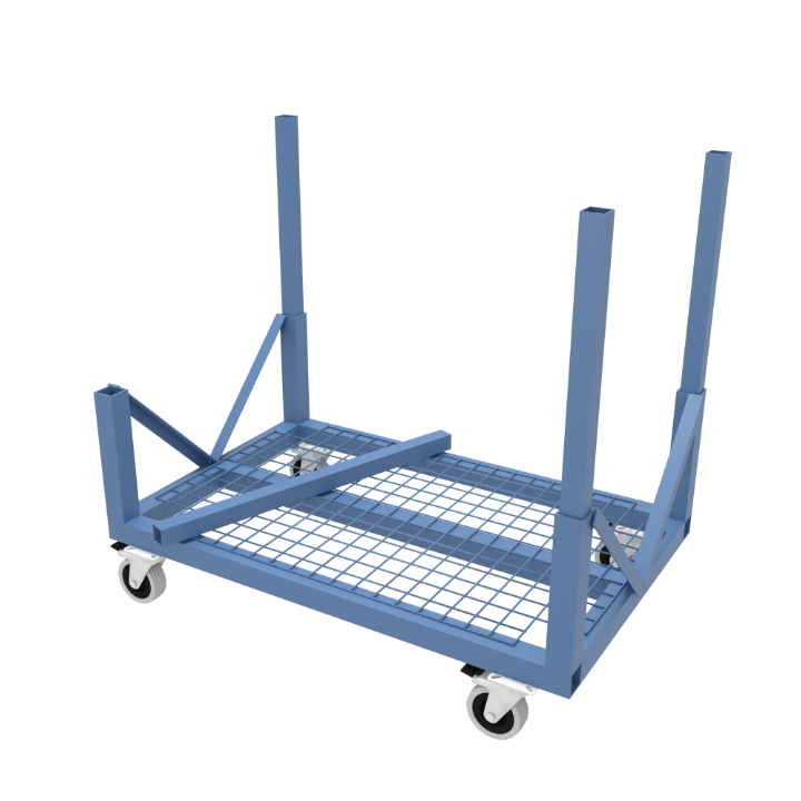 V Cart Mobile Pipe Trolley With Removable Legs 500-1000KGs