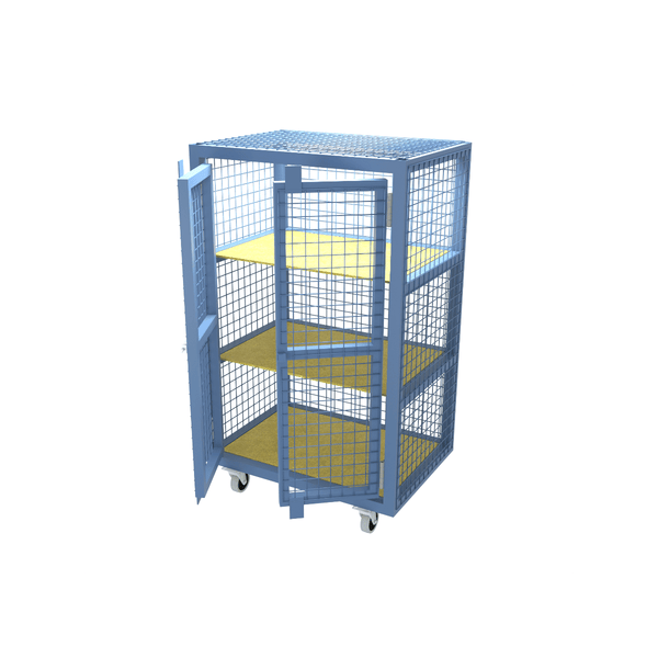Heavy Duty 2 Door Parcel Cage With 2 Shelves £715