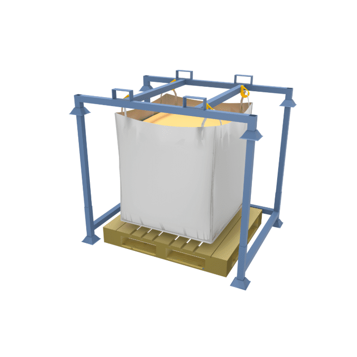 Bulk Bag Filling Frame with Removable Top for UK & Euro Pallets
