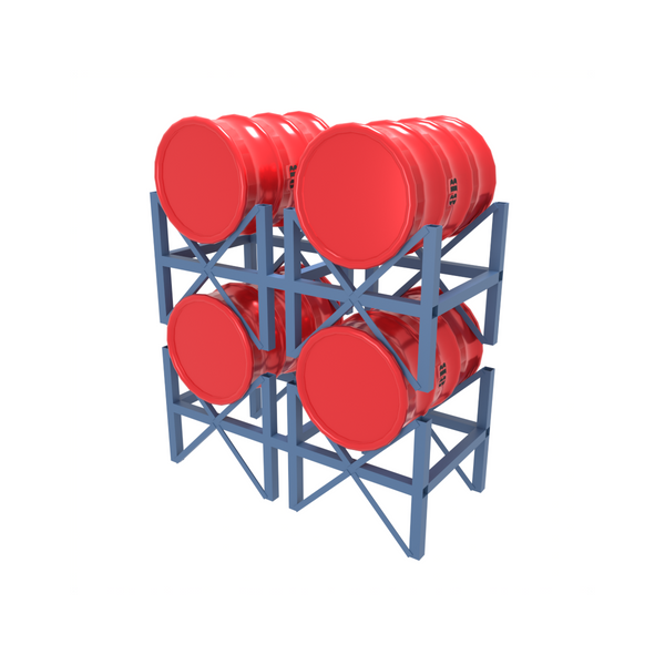 Heavy Duty Stackable Drum Racking to Store 1-3 Drums. From £595