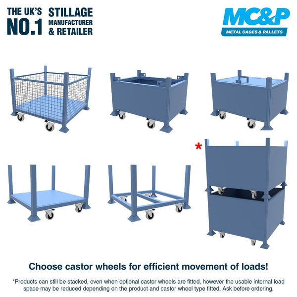 Mesh Sided Storage Stillage, Unpainted Stillage From £175