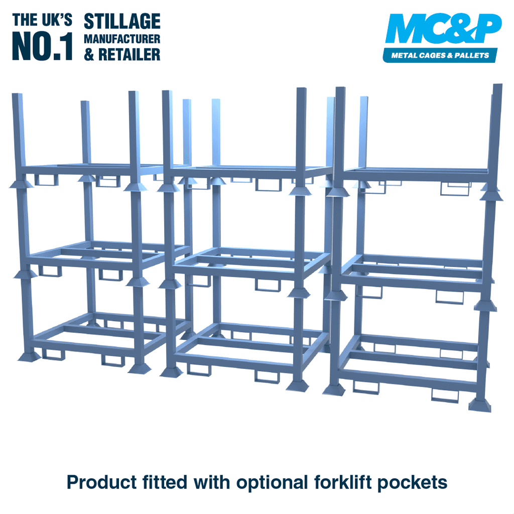 Metal Half Drop Fronted Mesh Stillage - x20 UNIT BUNDLE DEAL