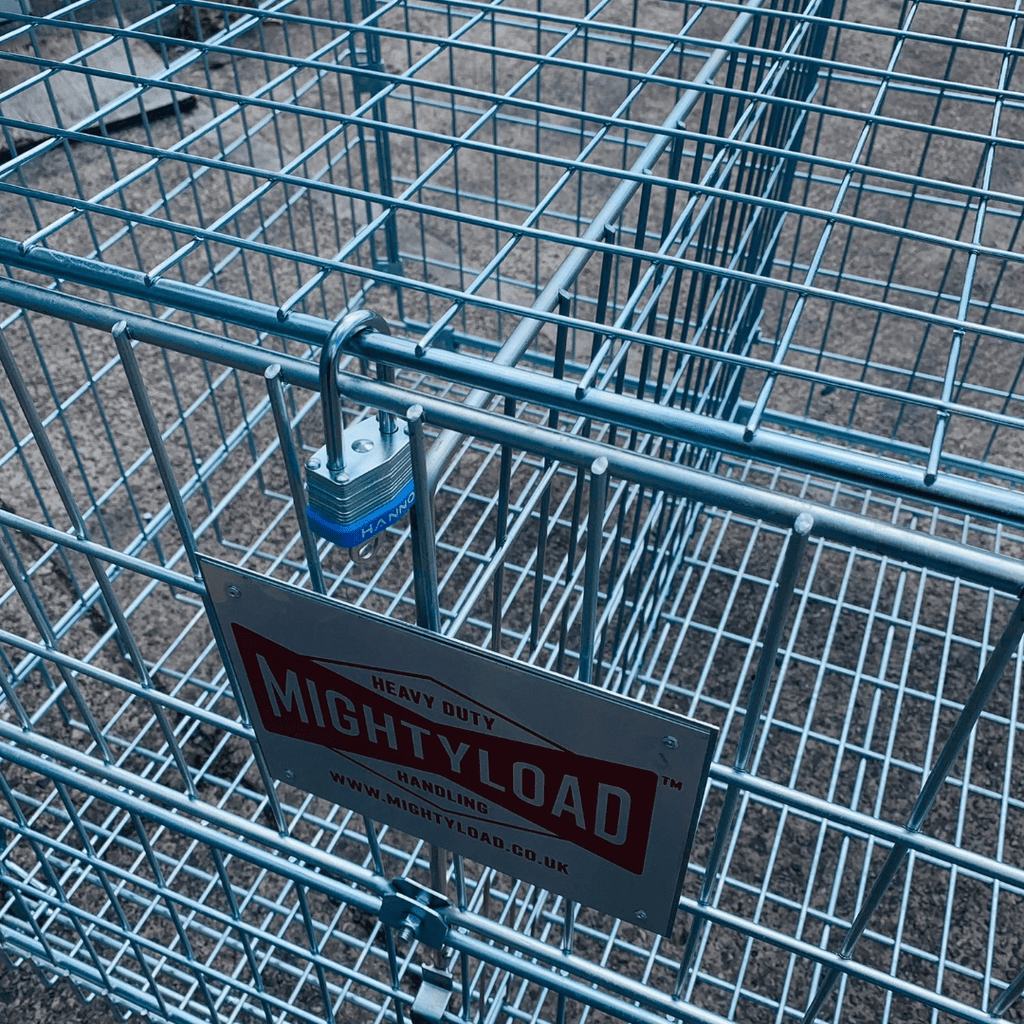 Stackable & Foldable Wire Mesh Pallet Cage (1000x1200w1000d) £139