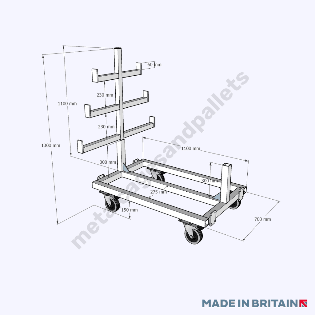 Connecting Pipe Trolley (+ Demountable Legs) £295+VAT
