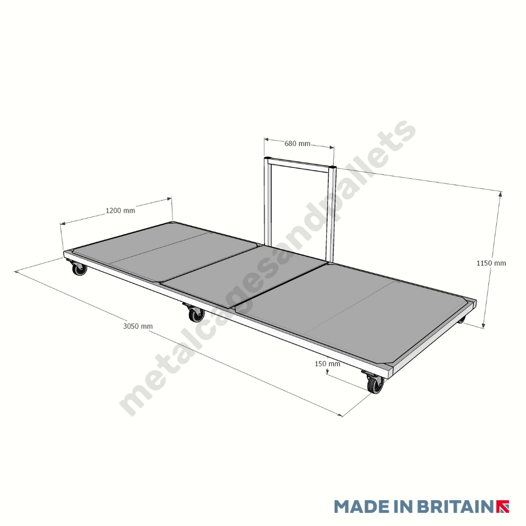 Long Heavy Duty Pallet Trolley - For Long Pallets £635