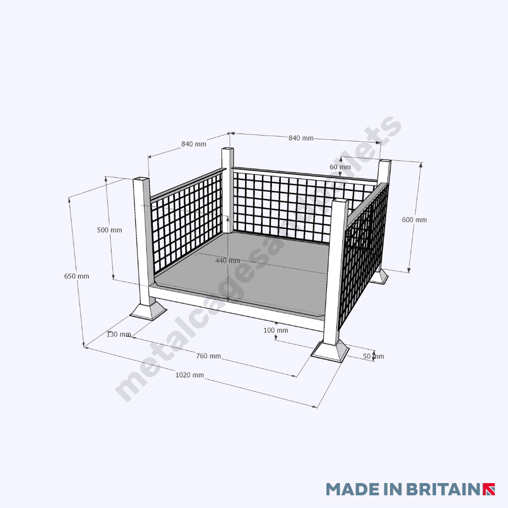 Mesh Storage Stillage Cages. Customise Stillages & Buy From £155 ...