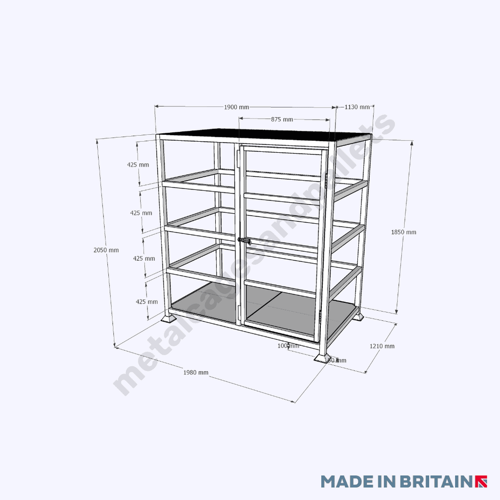 Free Standing Gas Bottle Cylinder Storage Cage - Fully Assembled £1659