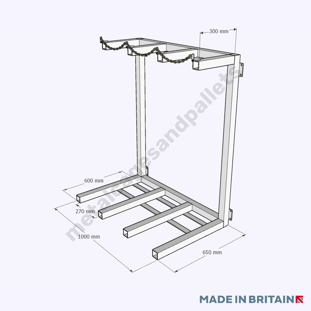 Heavy Duty Gas Bottle Cylinder Floor Stand (1, 3 or 6 Cylinders)