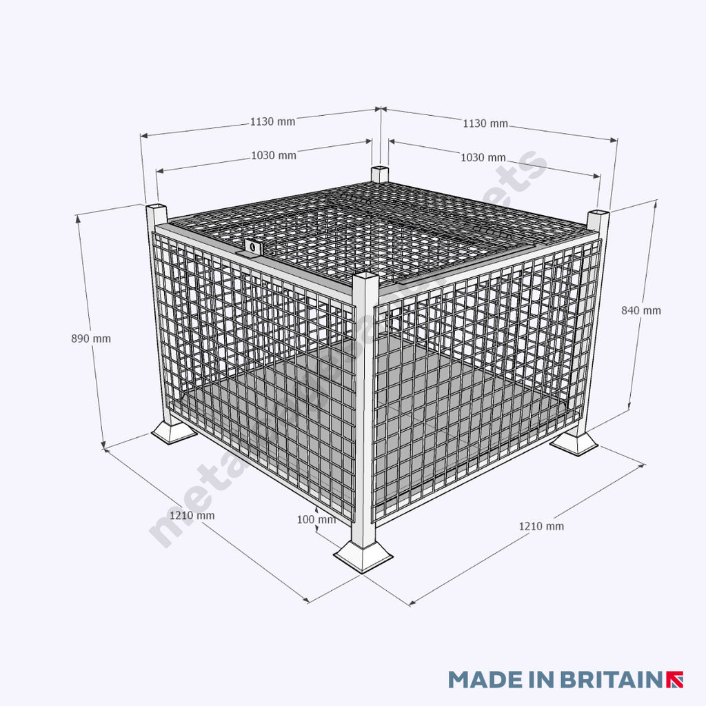 Large Lockable Site Cage (Stillage Cage) Heavy-Duty, 1000KG Capacity £310