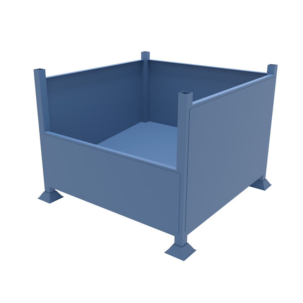 Half Front Stillage Bin With Solid Sides & Angled Base