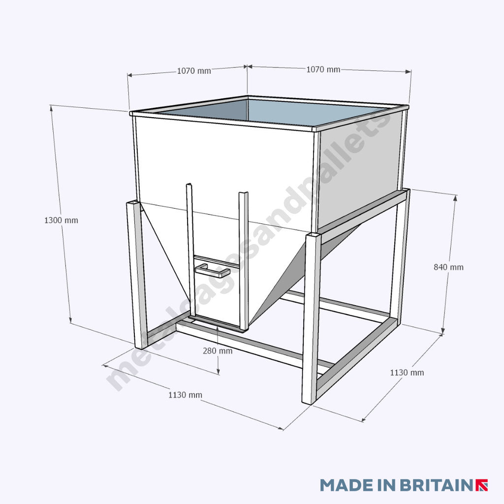 Stillage Hopper With Sliding Door £1495