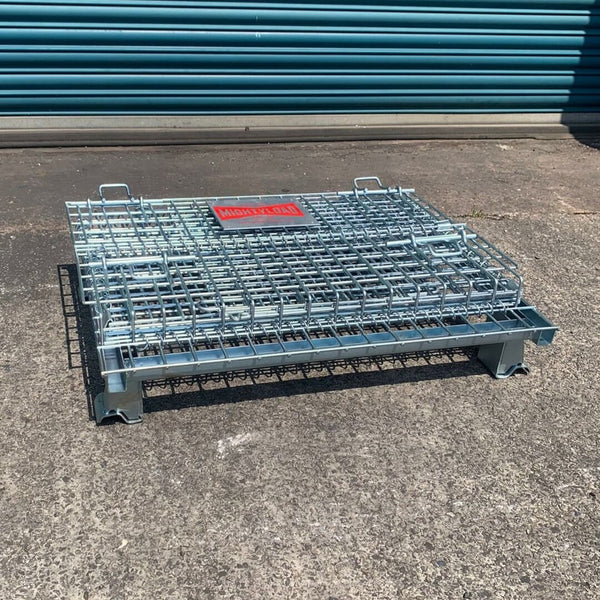 Half Euro Heavy Duty Collapsible Pallet Cage, 500KG Capacity. Now £89