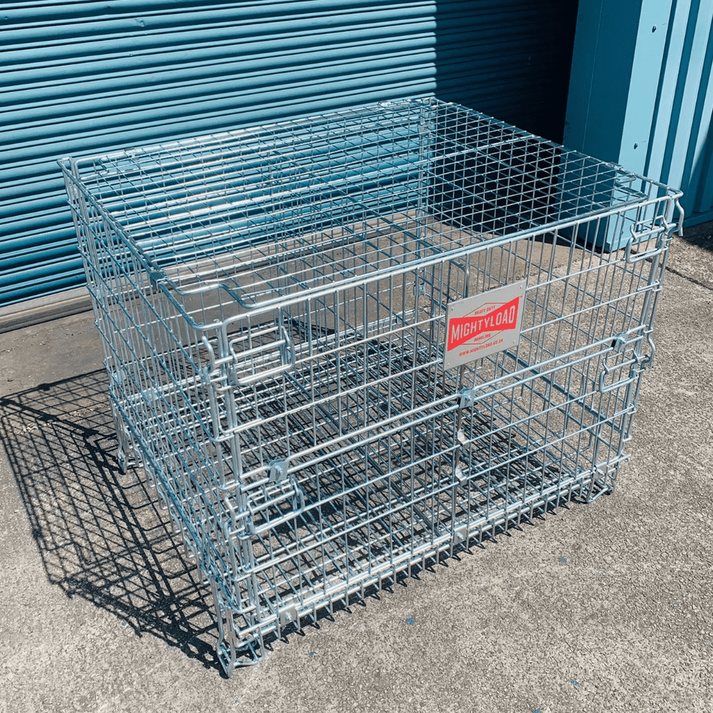 Stackable & Foldable Wire Mesh Pallet Cage (1000x1200w1000d) £139