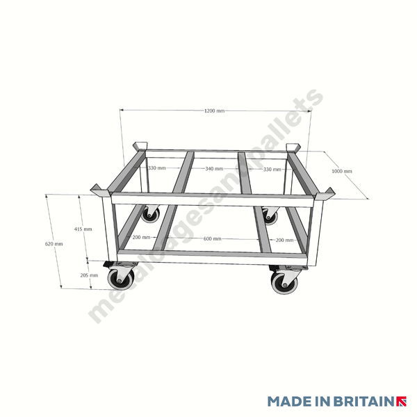 Pallet Dolly / Trolley For UK & Euro Sized Pallets From £340