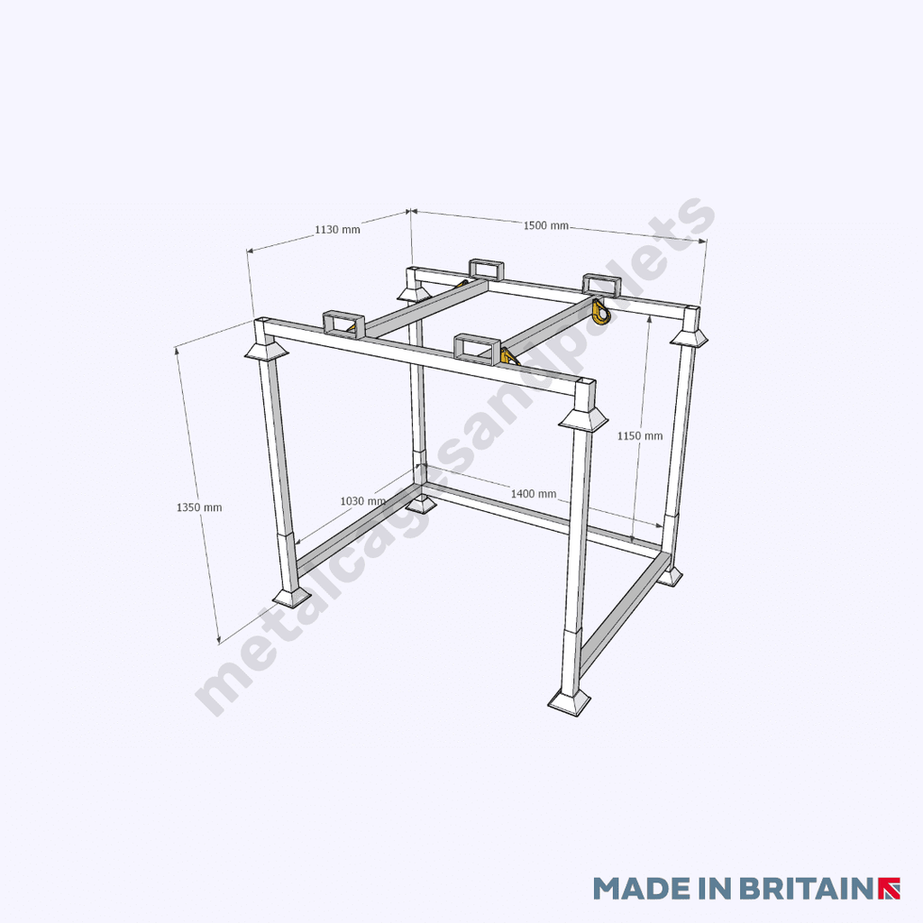 Bulk Bag Filling Frame with Removable Top for UK & Euro Pallets