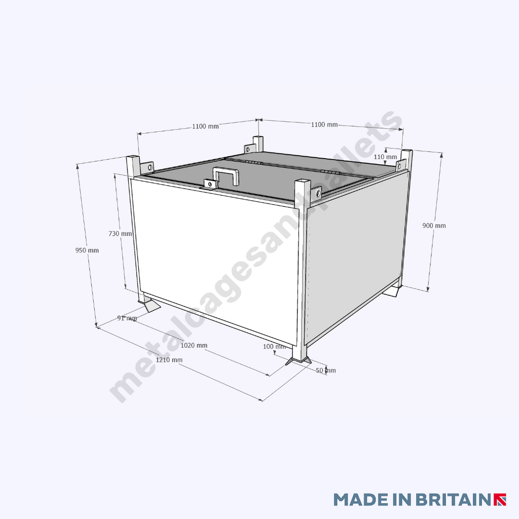 Crane Lifting Lockable Stillage - Customise from £410