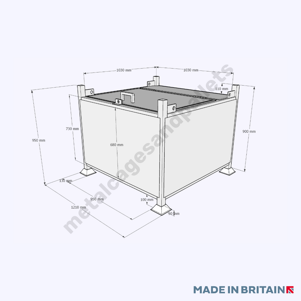 Crane Lifting Lockable Stillage - Customise from £410
