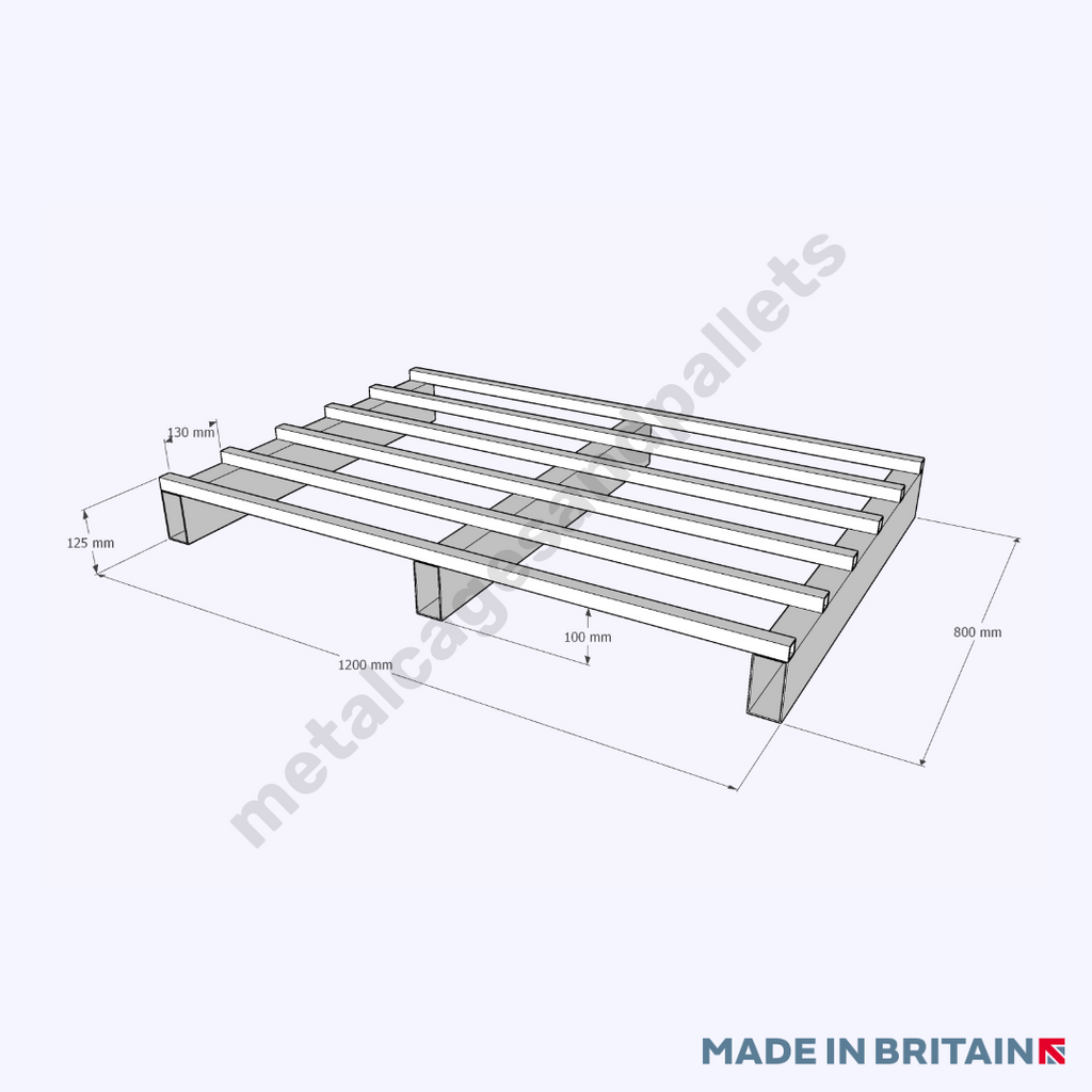 Heavy Duty UK & Euro Sized Metal Pallets