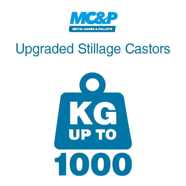 Heavy Duty Stillage Castor Wheels - Upgrade to 1000KG Castor Wheels