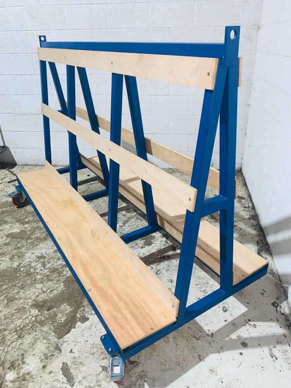 A Frame Glass Stillage Trolley (Crane Lifting). £845