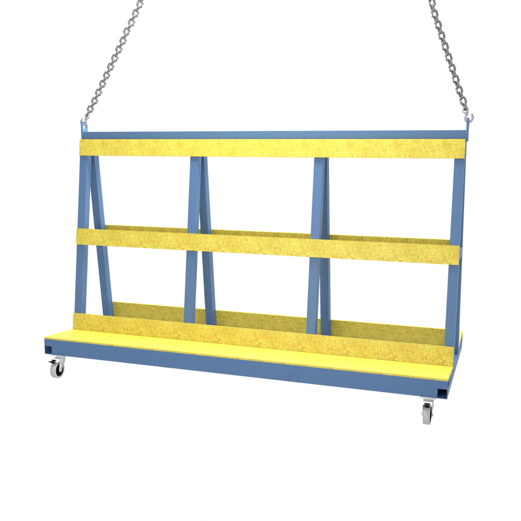 A Frame Glass Stillage Trolley (Crane Lifting). £845