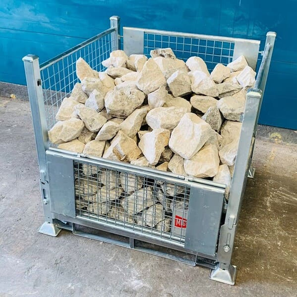 Large Collapsible Stillage Cage 10-40 Units. Galvanised 1500KG SWL