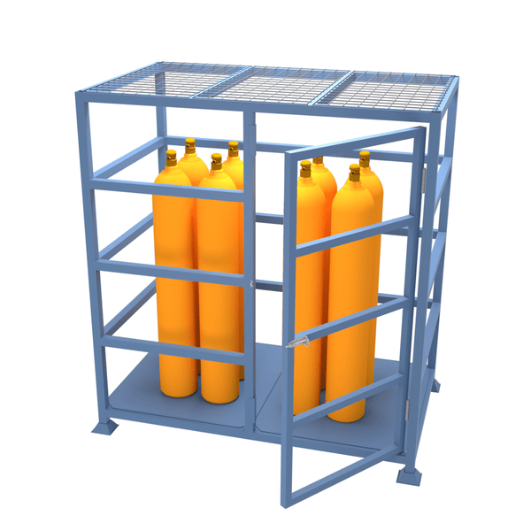Free Standing Gas Bottle Cylinder Storage Cage - Fully Assembled £1659