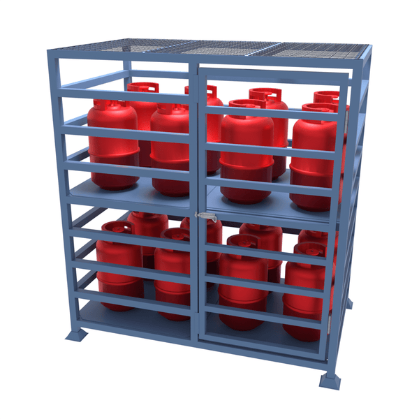 Free Standing Gas Bottle Cylinder Storage Cage - Assembled/Shelf £1799