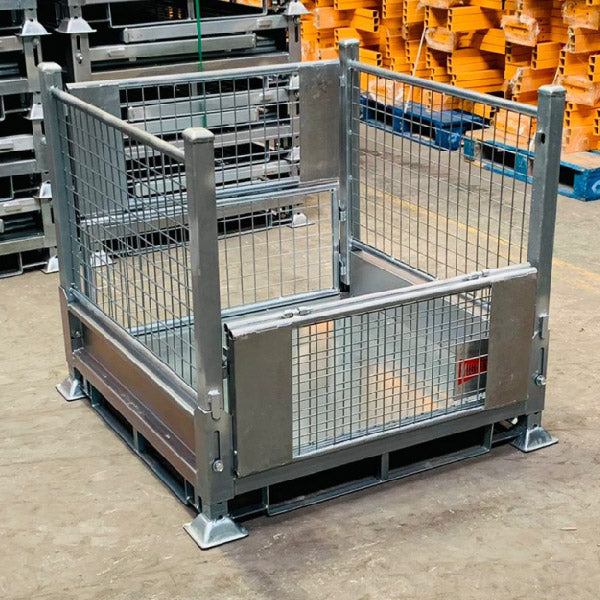 Large Collapsible Stillage Pallet Cage, Heavy Duty (1500KG SWL) £228