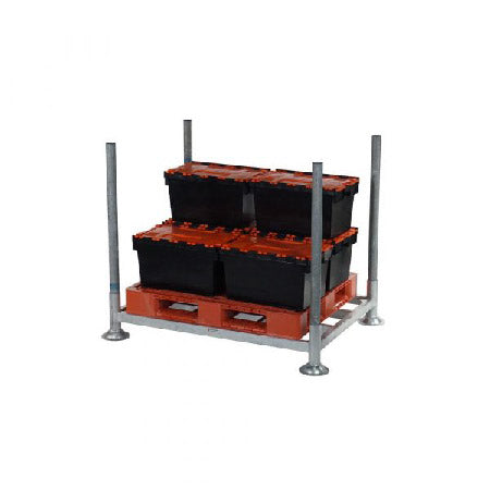 X5 Galvanised Metal Post Pallet with 1.2M Demountable Legs, 1000KG Load ...