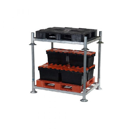 X5 Galvanised Metal Post Pallet with 1.2M Demountable Legs, 1000KG Load ...