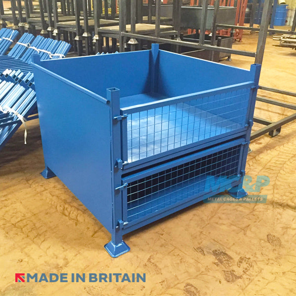 Metal Stillage with Solid Sides and Double Drop Fronted Doors £315