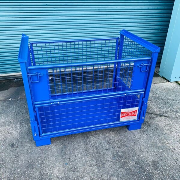 Collapsible Pallet Cage 800KG (Gitterbox Pallets) £185, Powdercoated.