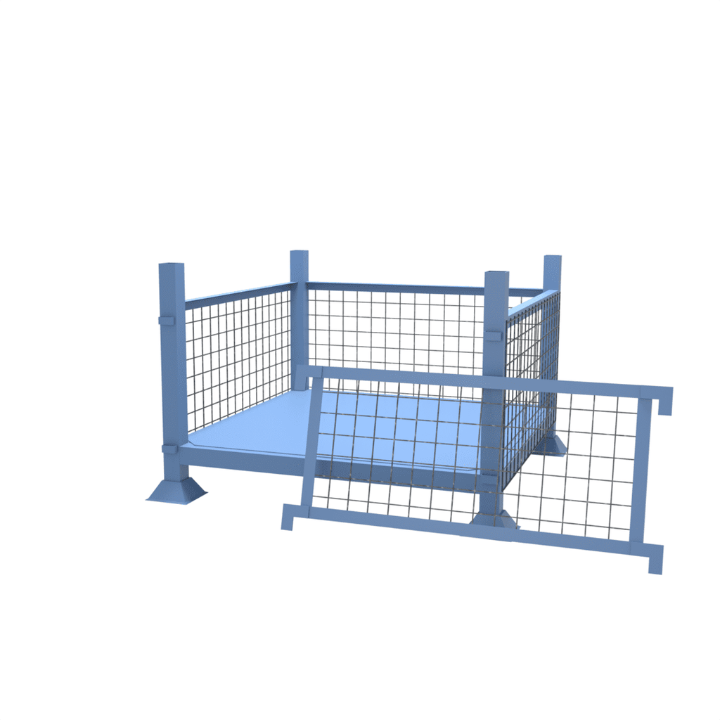 Metal Mesh Half-Drop Fronted Stillage £210. Customise & Buy Now!
