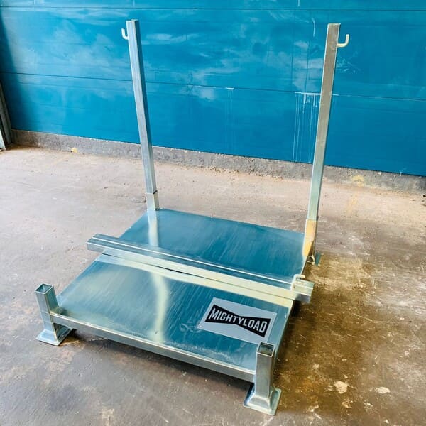 Galvanised Metal Post Pallet with Demountable Legs, 1000KG Load Capaci