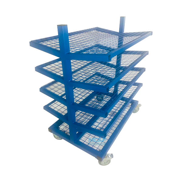 Heavy Duty Pipe Trolley (+Mesh Shelves). From £350