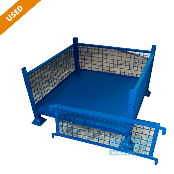 Metal Mesh Stillage With Removable Front - £40+vat USED
