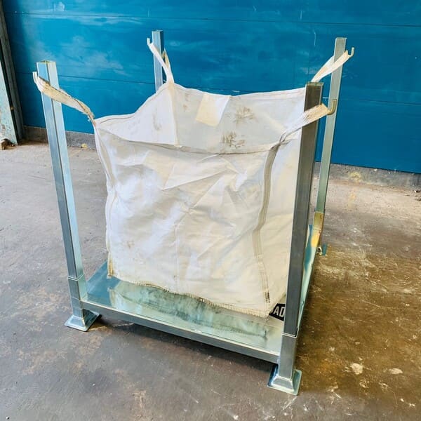 Galvanised Bulk/Tonne/Builders Bag Holding Frame, Removable Legs £145