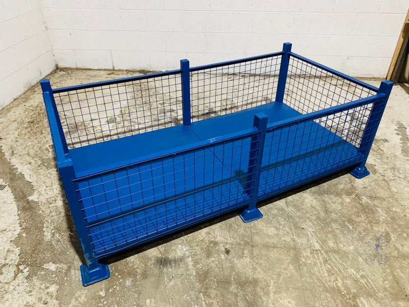 Large Mesh Stillage Storage Cage (Solid Base) £420
