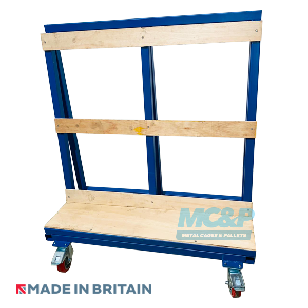 A Frame Glass Trolley (Single Side). £410+VAT – Metal Cages & Pallets