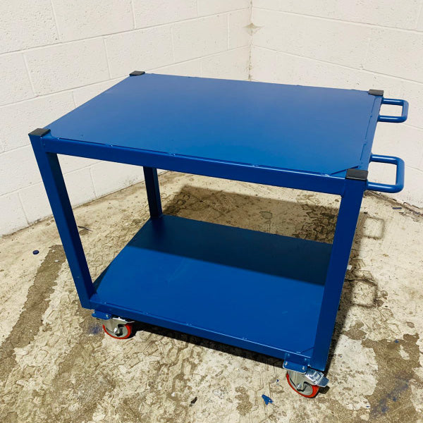 Industrial 2 Tier Table Trolley With 750-1000KG SWL £329+VAT – Metal ...