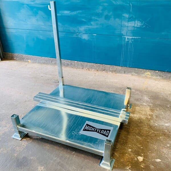 Galvanised Metal Post Pallet with Demountable Legs, 1000KG Load Capaci
