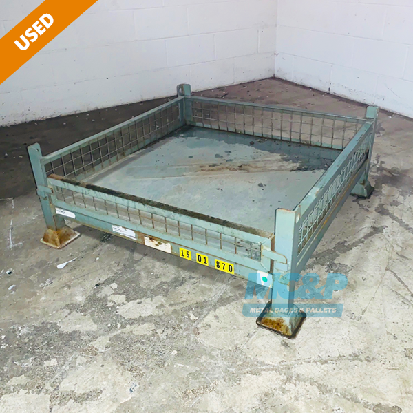 Metal Stillage With Removable Front - USED £20+VAT. REDUCED TO CLEAR.